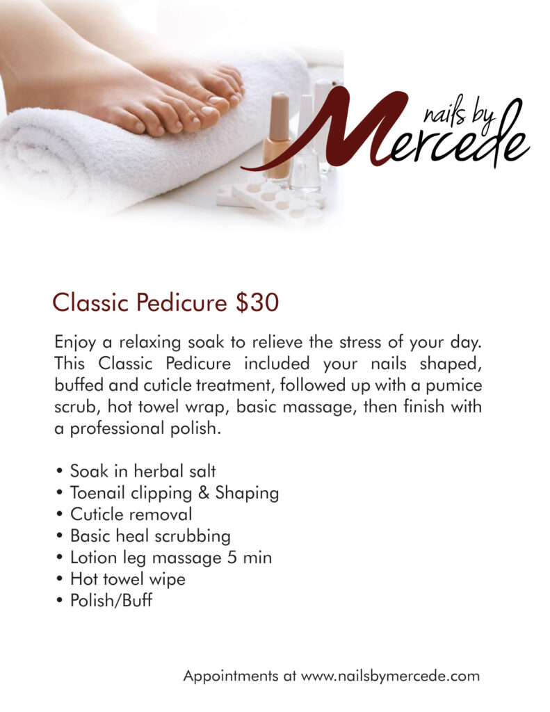 Classic pedicure – Nails by Mercede